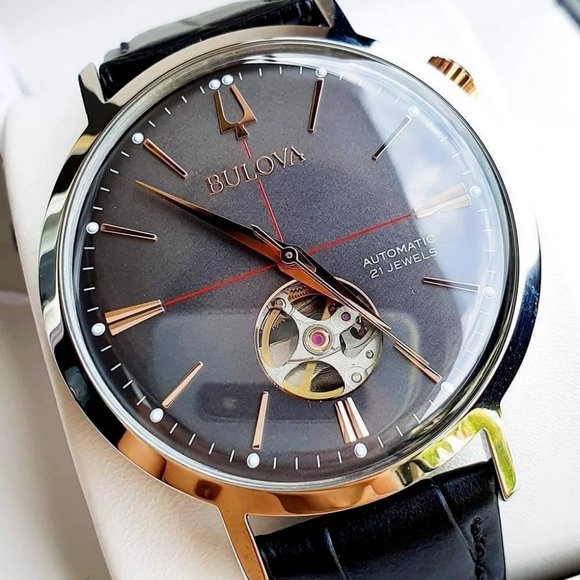 Bulova | Accessories | Bulova Automatic Mens Jet Silver Watch | Poshmark